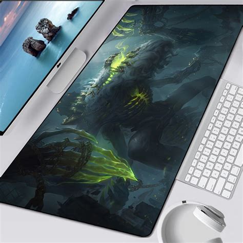 리그 오브 레전드 Chogath 대형 게임용 마우스 패드 컴퓨터 마우스 패드 Pc 게이머 마우스 매트 노트북 마우스 패드 Xxl 키보드 매트 데스크 패드