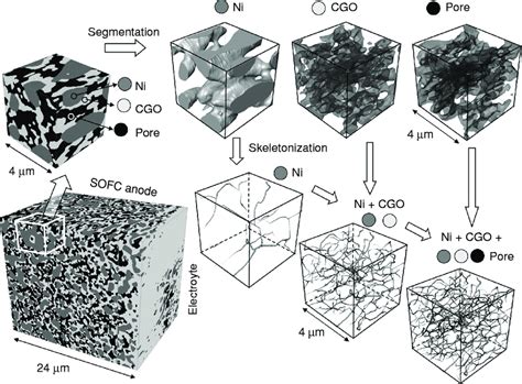 10 3d Microstructure Of A Composite Anode In A Solid Oxide Fuel Cell
