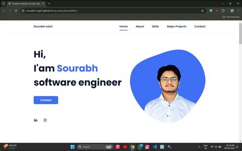 sourabh saini on linkedin portfolio webdevelopment html css