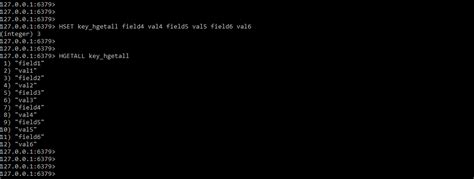Redis Hgetall Returning Value And Field From The Specified Key