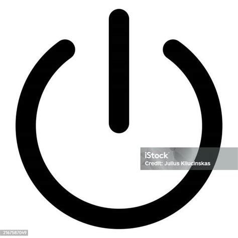 켜기 끄기 전원 버튼 벡터 아이콘입니다 스위치 켜기 스위치 끄기 아이콘 시작 버튼 기호를 누릅니다 전원을 켜거나 켭니다 앱 웹에 대한 원 기호입니다 개념에 대한 스톡 벡터