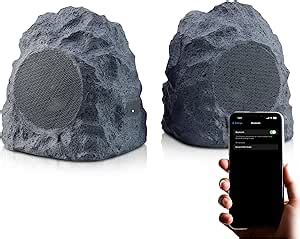 Amazon Com Gemini Sound Rechargeable Bluetooth Wireless Rock Speakers Pair IPX5 Weatherproof