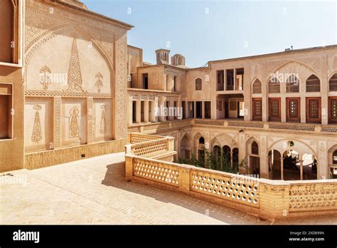 Beautiful View Of Upper Floor Of Abbasi Historical House In Kashan