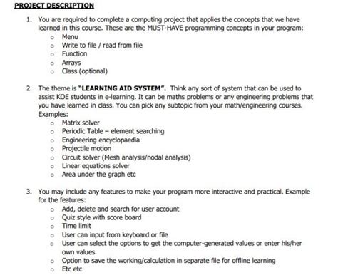 Solved Project Description 1 You Are Required To Complete A