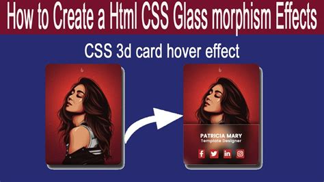 Glassmorphism Card Html Css Real Glassmorphism Card Hover Effects Html Css Glassmorphism