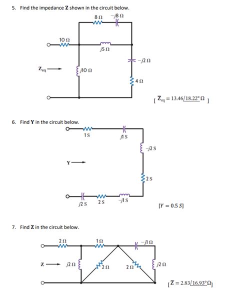 Solved Find The Impedance Z Shown In The Circuit Below Chegg Com