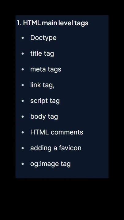 Html Roadmap Part 1 Html Roadmap Webdesign Webdeveloper Youtube