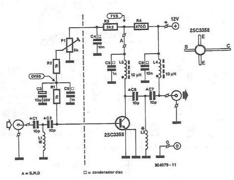 UHF Amplifier Circuit Electronic Project Using Transistor