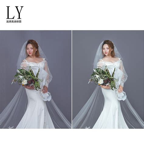 婚纱照写真形象照修图ps影楼后期精修宝宝百日图片处理调色抠图虎窝淘