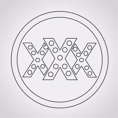 XXX Icon Symbol Sign 644419 Vector Art At Vecteezy