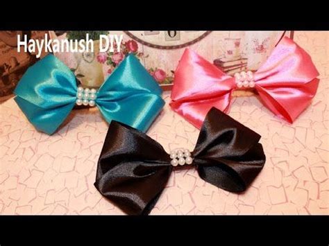How To Make Simple Cute BOW Easy Tutorial Haykanush DIY Bows Cute Bows Easy Tutorial