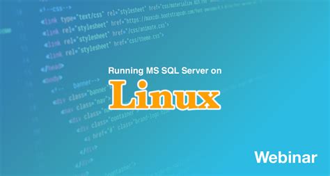 Running Microsoft Sql Server On Linux With Mertech Products [webinar 35min]