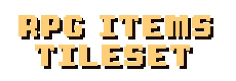 RPG Items Tileset By MonkeyImage RPG Items Tileset By MonkeyImage