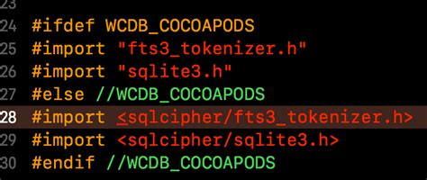 Can T Use WCDB In Unit Tests For IOS Swift CocoaPods Compile Error