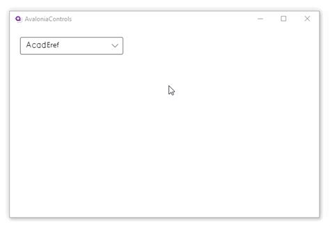 Combo Box Avalonia Docs