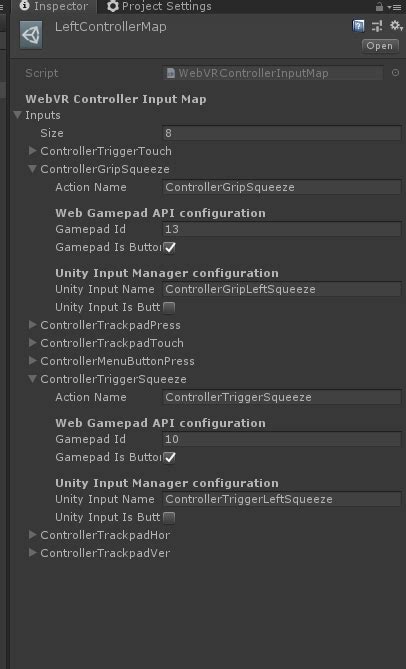 Web Vr Input Mapping · Issue 130 · Vivesoftwareviveinpututility