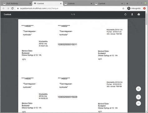 Sárga Csekk Kitöltő Nyomtató Modul A Multiházban