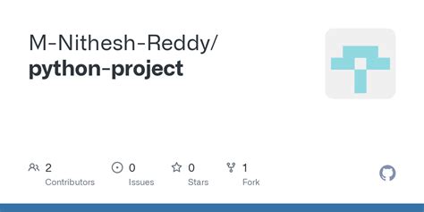 Github M Nithesh Reddypython Project