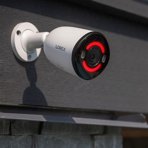 Lorex 4k 12mp Ip Wired Bullet Security Camera With Smart Security Lig