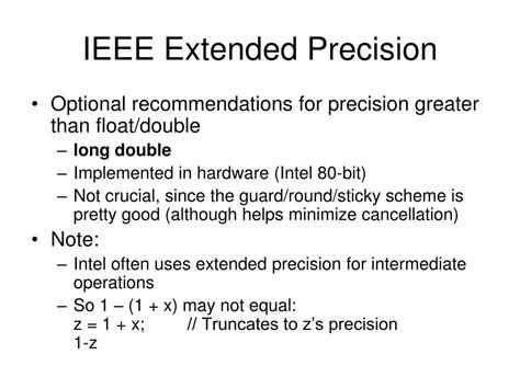 PPT IEEE Floating Point Standards PowerPoint Presentation Free Download ID