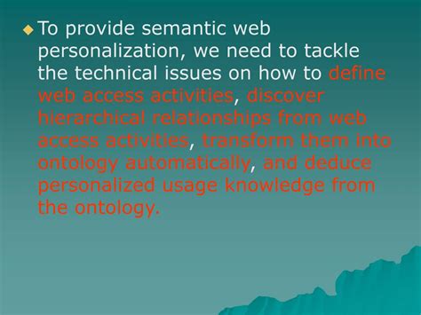 Ppt Web Usage Mining For Semantic Web Personalization Powerpoint