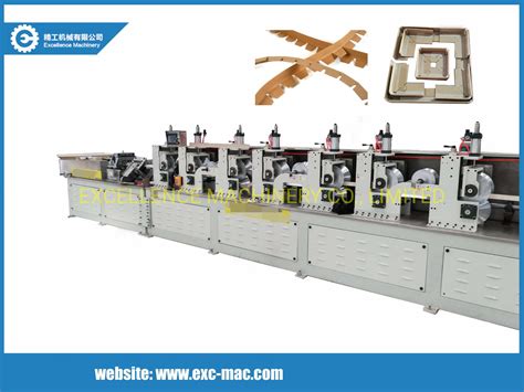 Cnc Paper Edge Protector Machine With Online Punching Device Paper V Board Machine China Paper