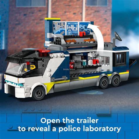 Lego 60418 City Police Mobile Crime Lab Truck Building Toy Set