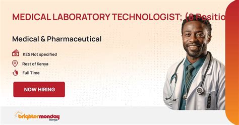 Medical Laboratory Technologist 8 Positions At Siaya County Assembly