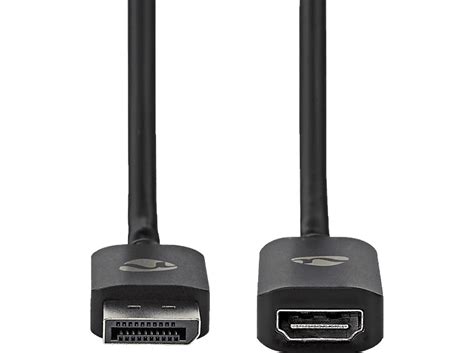 Nedis Ccgp37108bk02 Displayport Adapter Schwarz Mediamarkt