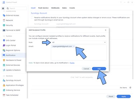 Synology How To Activate Email Notifications Marius Hosting