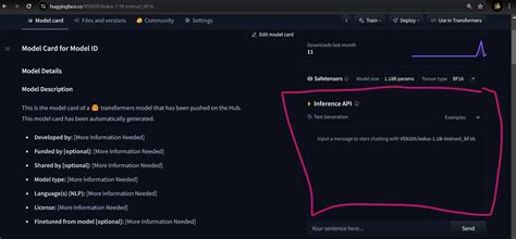 How To Modify The Inference Api Parameters On Model Card Page Inference Endpoints On The Hub
