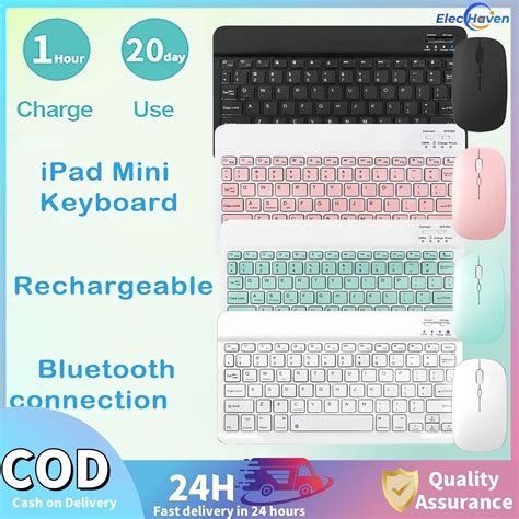 Zeus 10 Bluetooth Wireless Keyboard Mouse Combo Rechargeable Ultra Thin For Computer Cellphone