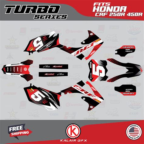 Kalair Gfx Graphics Kit For Honda Crf450r 2009 2012 Turbo Series