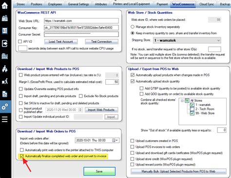 Managing Web Orders Woopos Support
