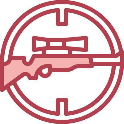 Rifle Scope Emblem Vector Art Icons And Graphics For Free Download