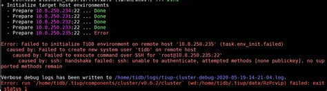 tiup deploy 报错 TiDB 的问答社区