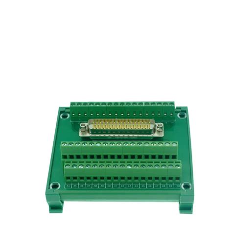 DB50 Male 50 Pin Port Din Rail Module Terminal Block Adapter Converter PCB Board Breakout 3 Row