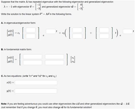 Solved Suppose That The Matrix A Has Repeated Eigenvalue