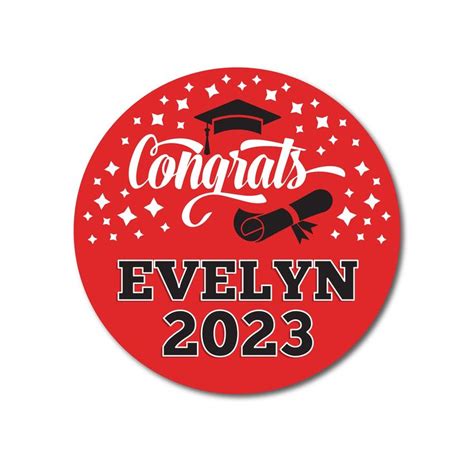 Personalized Graduation 2023 Stickers Custom Class Of 2023 Labels