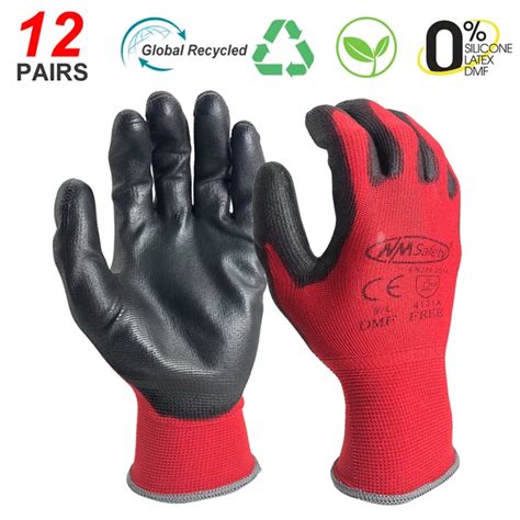 12 Pairs Professional Working Protective Gloves Work Safety Direct