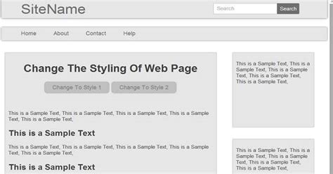 Demo Of Change The Design Of All Elements In A WebPage Using JavaScript And CSS On TalkersCode Com