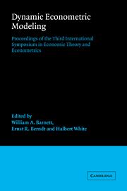 Dynamic Econometric Modeling Proceedings Third International Symposium Economic Theory And