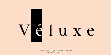 벡터 우아한 알파벳 문자 글꼴 클래식 모던 세리프 레터링 최소 패션 프리미엄 벡터