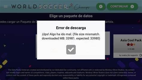 File Size Mismatch Rworldsoccerchampsgame
