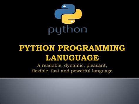 Python Programming Lanuguage Pptx