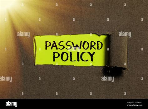 Inspiration Showing Sign Password Policy Conceptual Photo First Line Of Protection Against Any