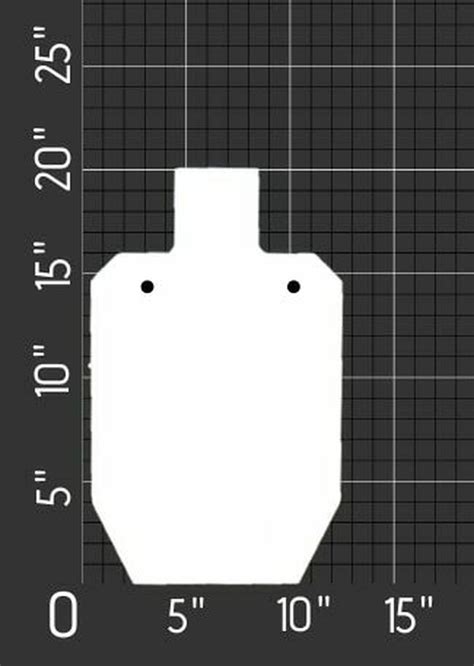 Jc Steel Targets 66 Ipsc 38 Thick 2 Hole Ar500 Steel Target 66ipsc