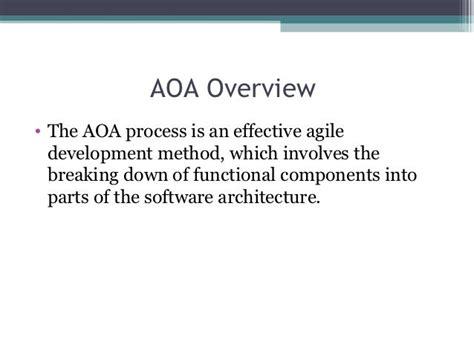 aspect oriented architecture