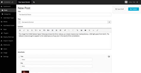 How To Create One To Many Object Relationships With Cosmic Js