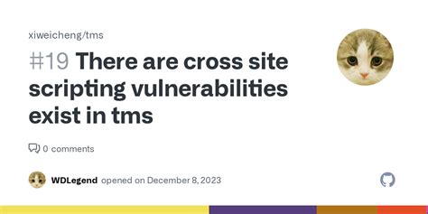 there are cross site scripting vulnerabilities exist in tms · issue 19